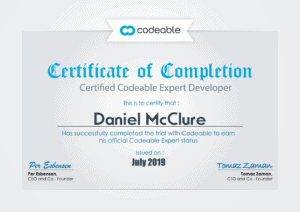 Certified Codeable Expert Developer — Daniel McClure